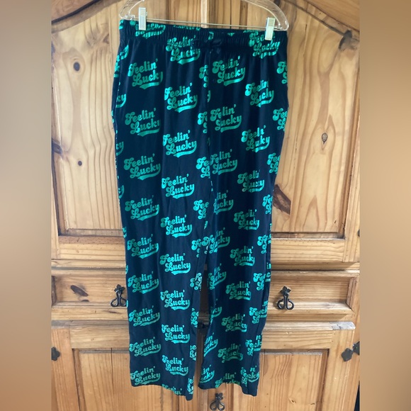 MAD Engine | Pants | Men Mad Engine Black Green Feelin Lucky Pajama ...